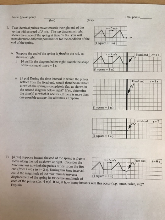 Solved Total points: Name (please print) (last) (first) Two | Chegg.com
