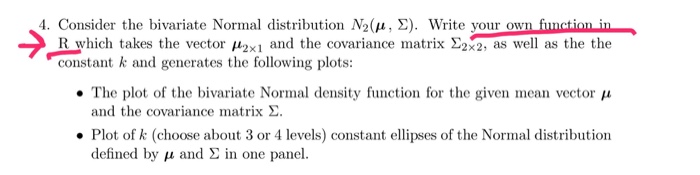 Solved Consider the bivariate Normal distribution N_2(mu, | Chegg.com