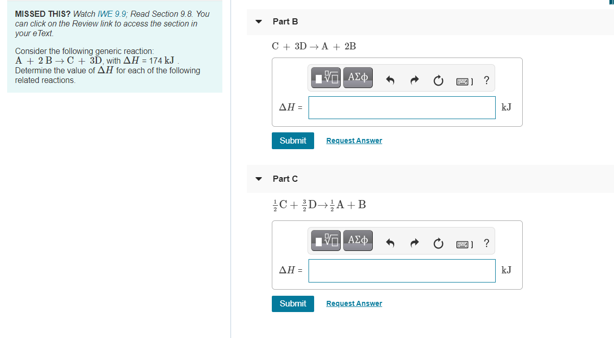 Solved MISSED THIS? Watch IWE 9.9, Read Section 9.8. You can | Chegg.com