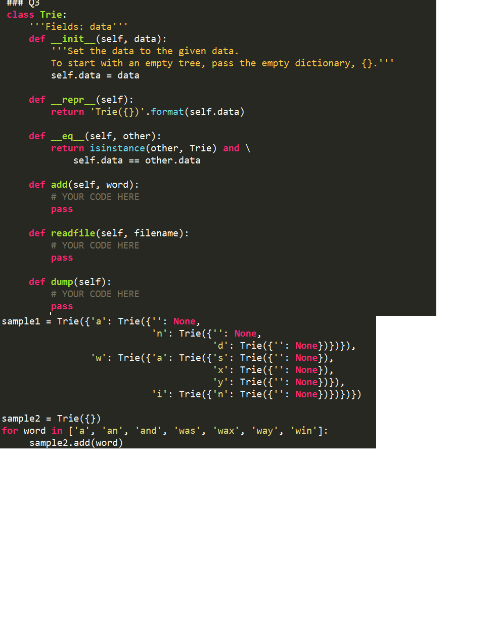 To be done in Python 3.0 RESTRICTIONS Do not use | Chegg.com