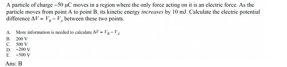 [Solved]: code class="asciimath">A particle of ch