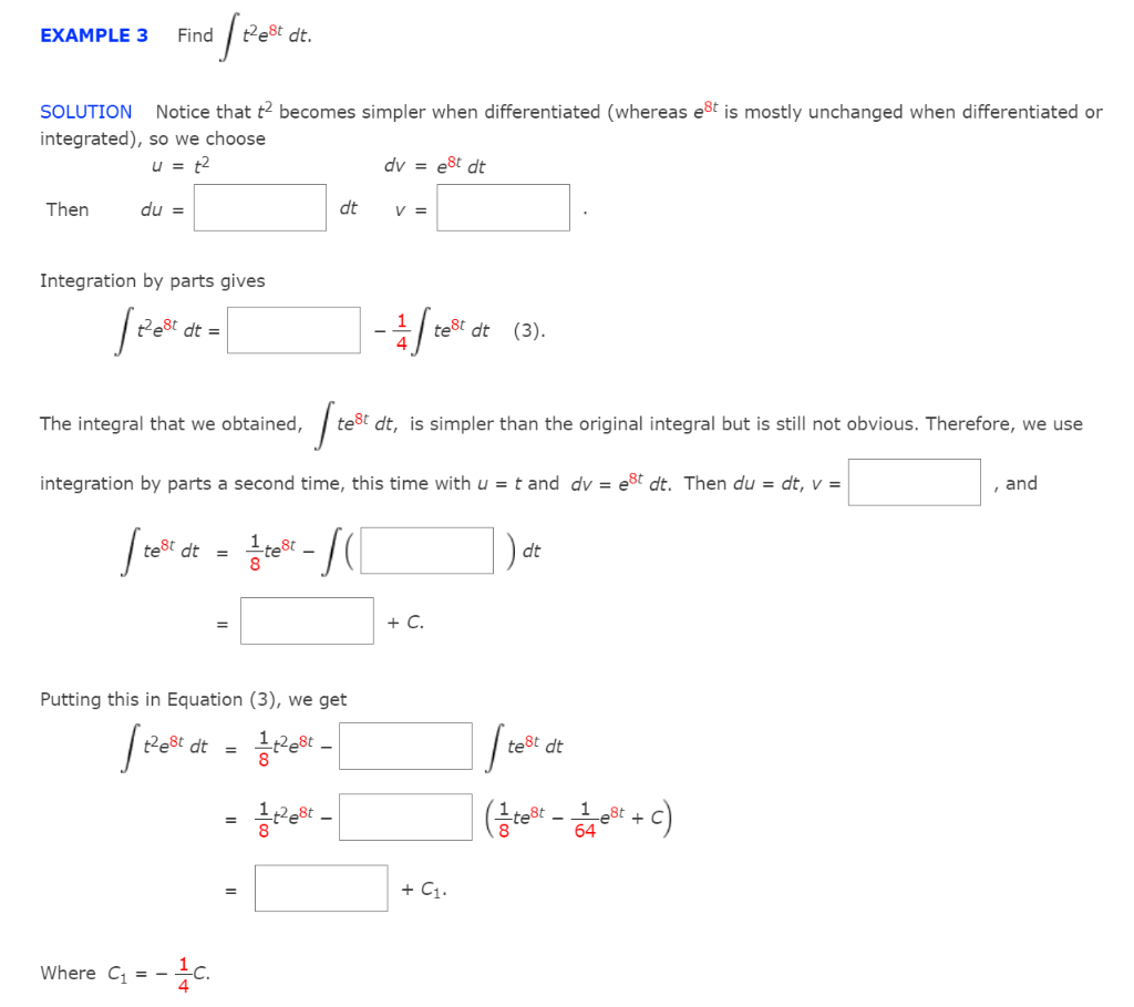 Solved EXAMPLE 3 Find test dt. SOLUTION Notice that t2 | Chegg.com