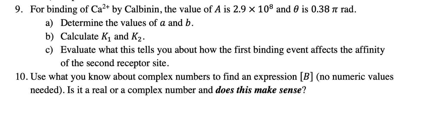 Solved Application: Ca2+ Binding in Calbinin Multivalent | Chegg.com