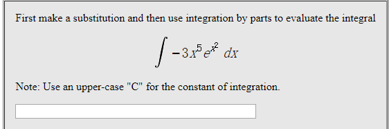 Solved First make a substitution and then use integration by | Chegg.com