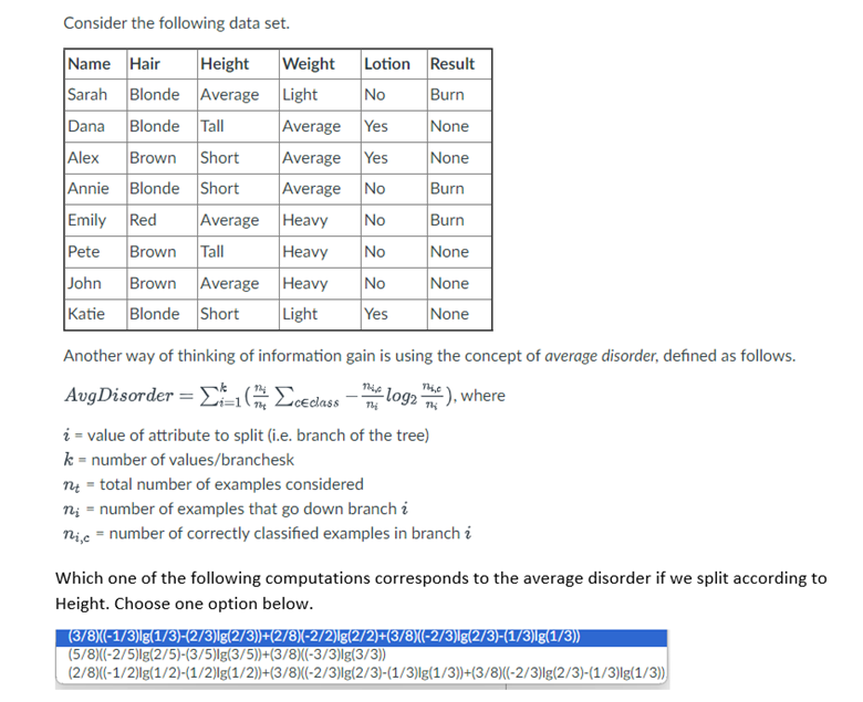 Solved Consider the following data set.Another way of | Chegg.com