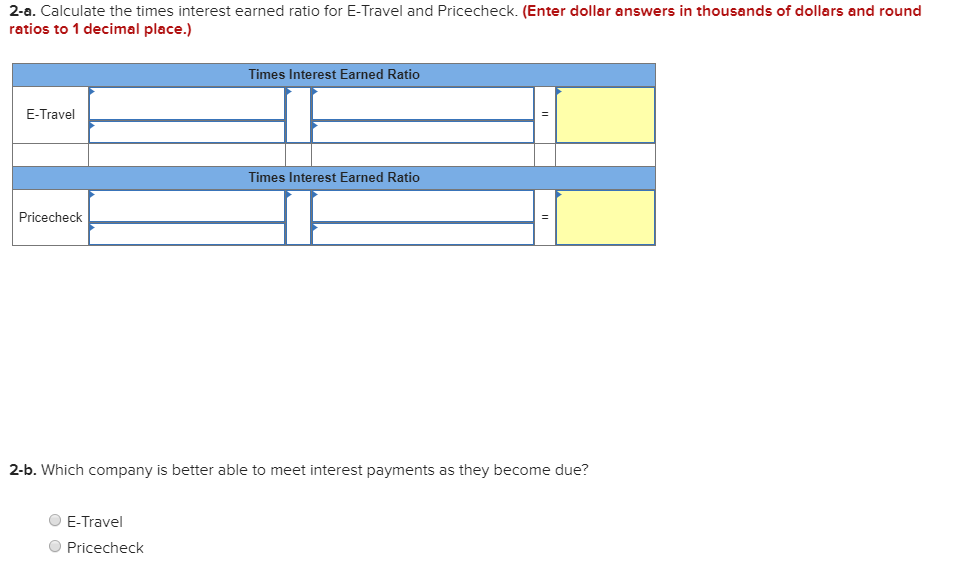 Solved Two online travel companies, E-Travel and | Chegg.com
