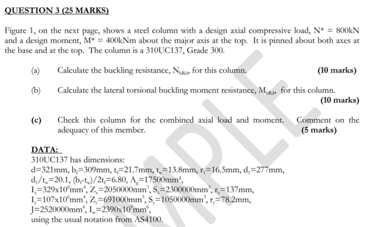 QUESTION 3 (25 MARKS) Figure 1, on the next page, | Chegg.com