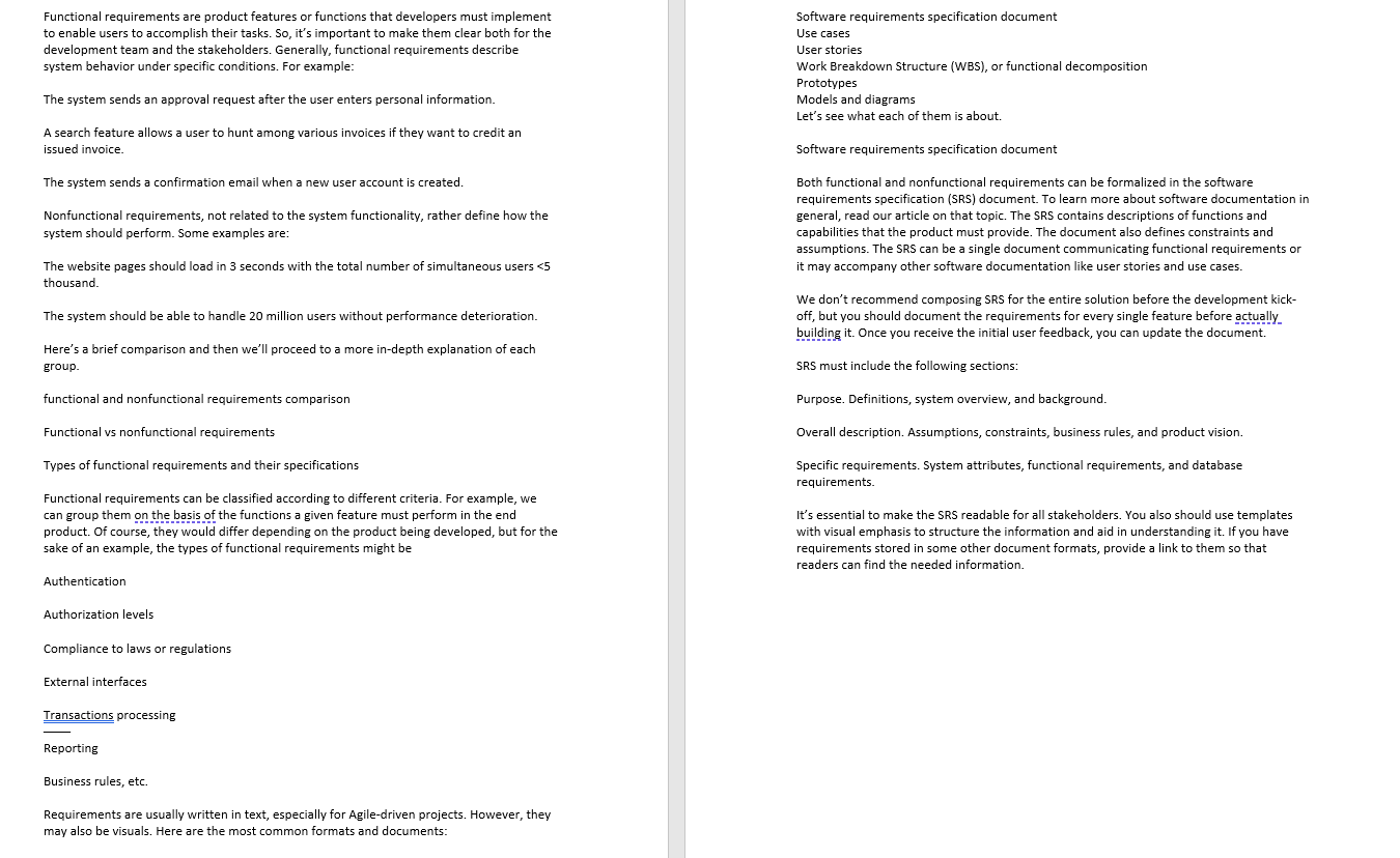 Solved Functional requirements are product features or | Chegg.com
