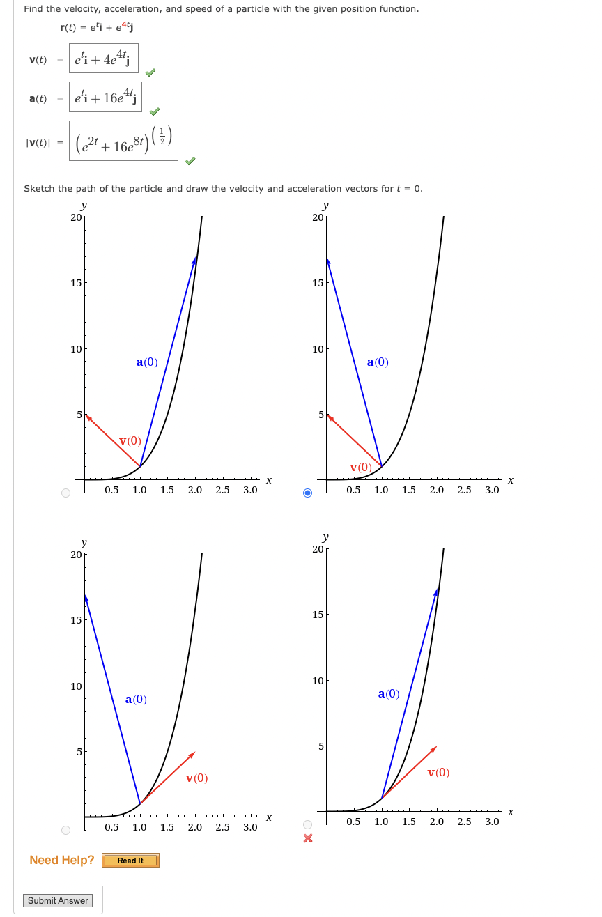 Solved [-/1 Points] SCALC9 13.4.017. Find the position | Chegg.com
