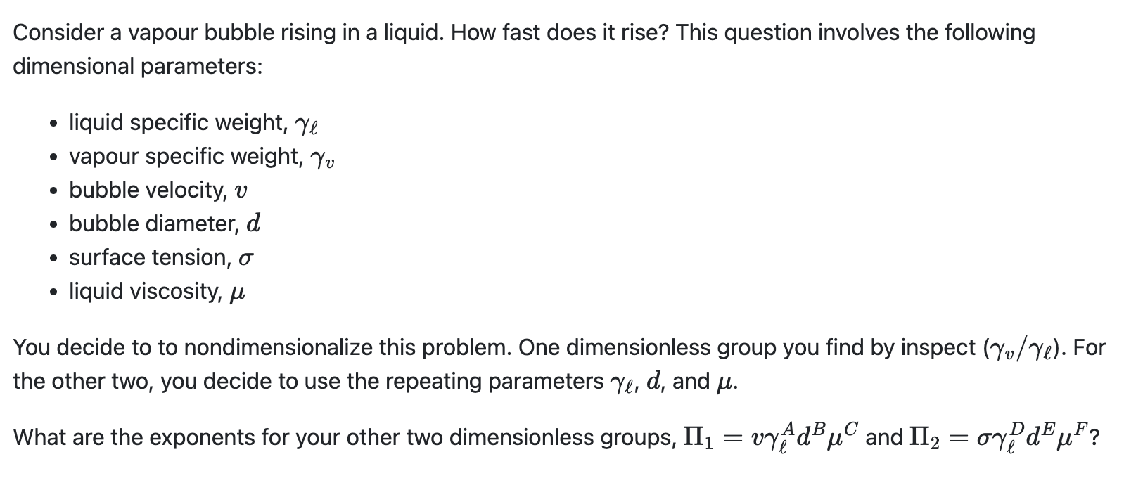 Solved Consider a vapour bubble rising in a liquid. How fast | Chegg.com