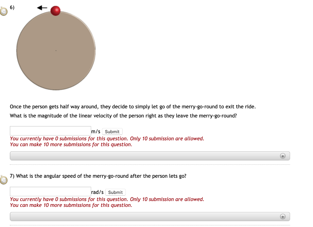 Solved A merry-go-round with a a radius of R = 1.79 m and | Chegg.com
