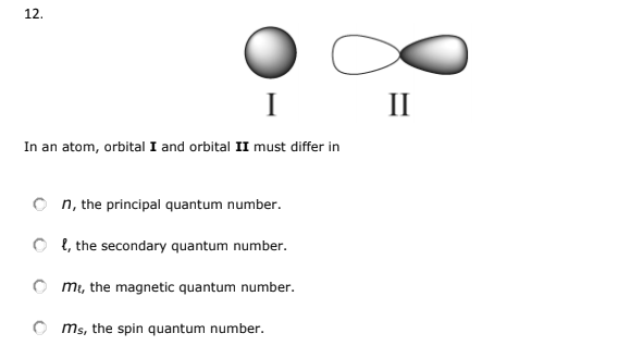 Solved I know the answer is l the secondary quantum number, | Chegg.com