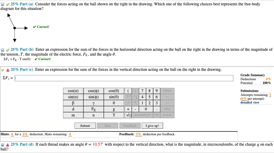Solved (10\%) Problem 4: Two positively-charged balls with | Chegg.com