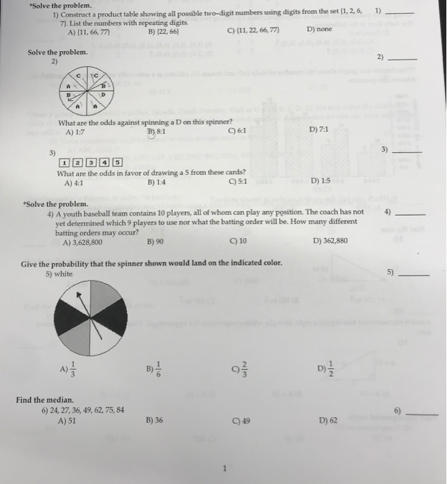 Solved Solve The Problem 1 1 Construct A Product Table 