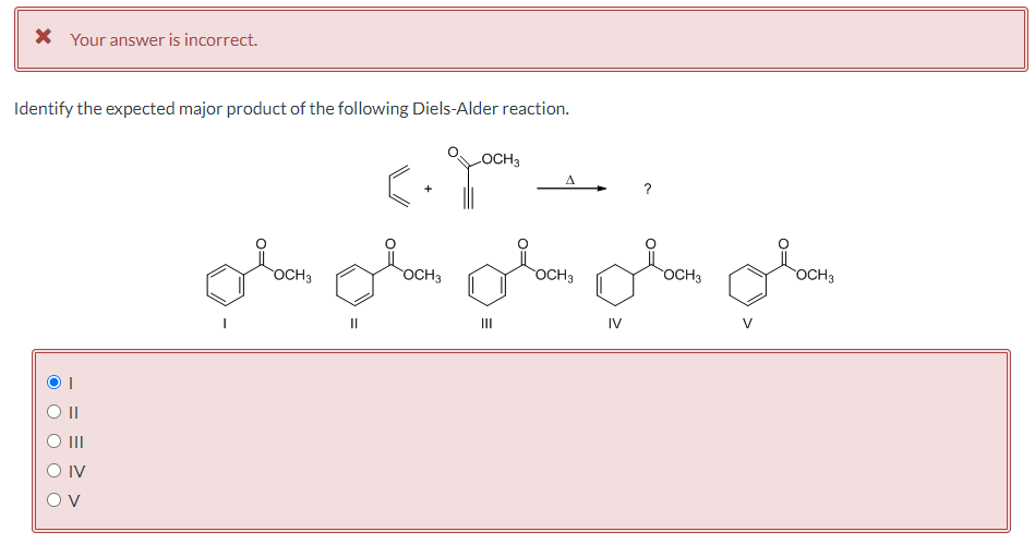 Solved Identify The Expected Major Product Of The Following
