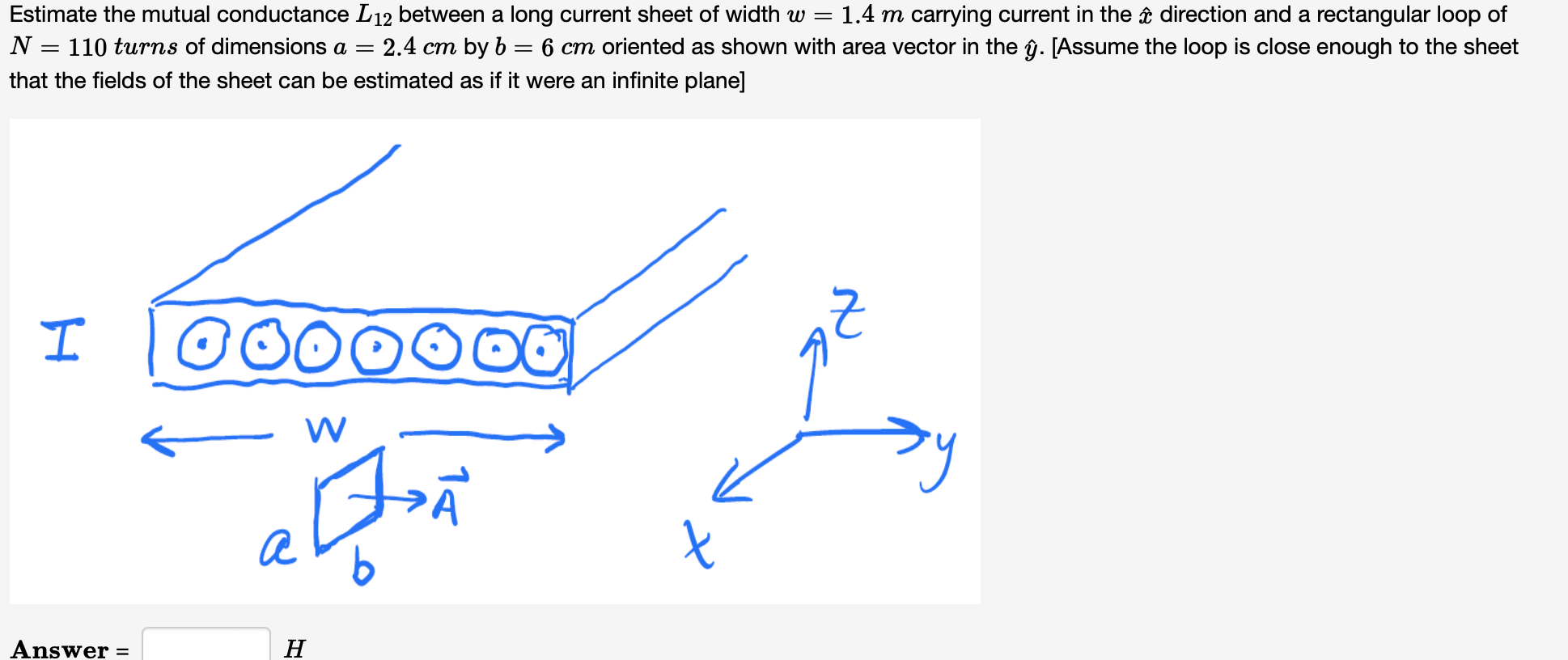 Solved Estimate the mutual conductance L 12 between a long | Chegg.com