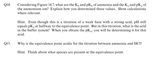 Solved Carry out a serial titration of one drop of the weak | Chegg.com