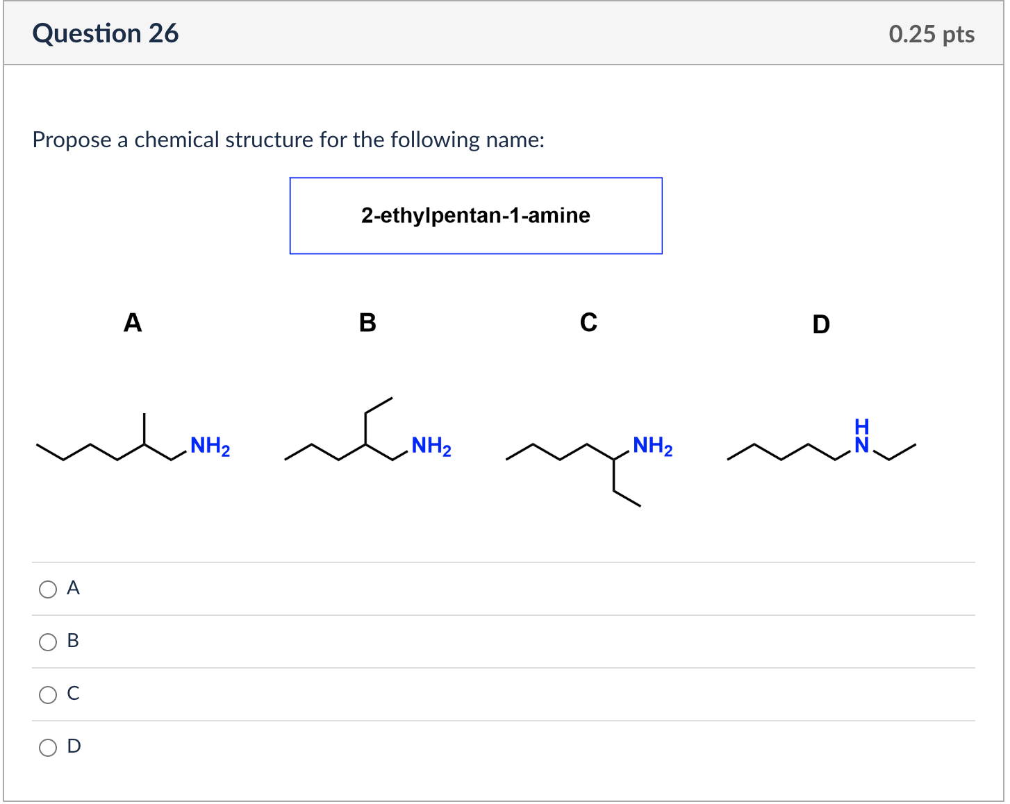 Solved Propose a chemical structure for the following name: | Chegg.com