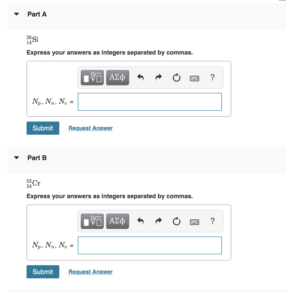 Solved Part A 2. Si Express your answers as integers | Chegg.com