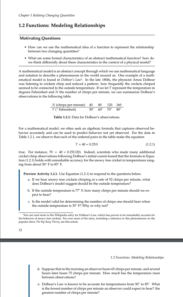 Solved From "ACTIVE PRELUDE TO CALCULUS, 2019 Edition" by | Chegg.com