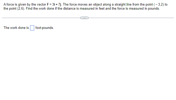 Solved A force is given by the vector F=3i+7j. The force | Chegg.com