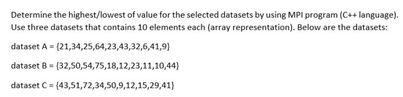Solved Determine the highest/lowest of value for the | Chegg.com