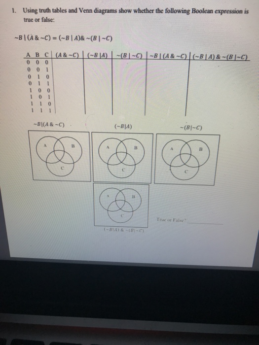 Solved Using truth tables and Venn diagrams show whether the | Chegg.com