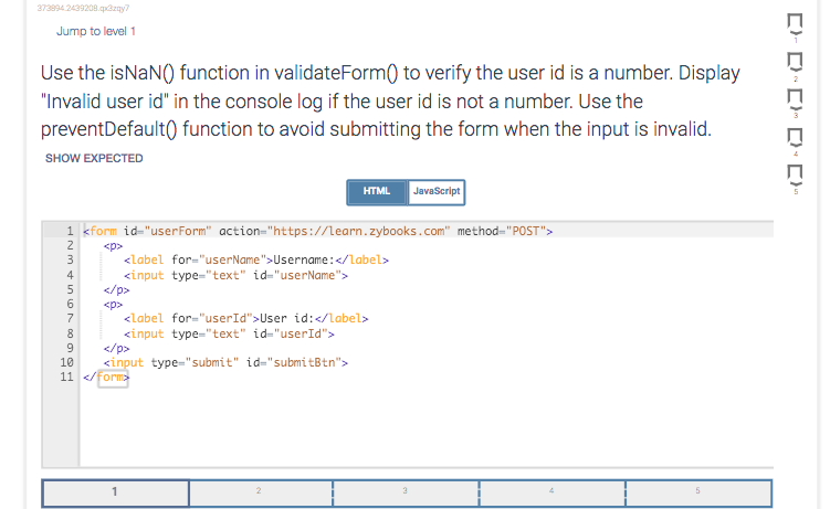Solved 3729942439209.Bay Jump to level 1 Use the isNaN() | Chegg.com