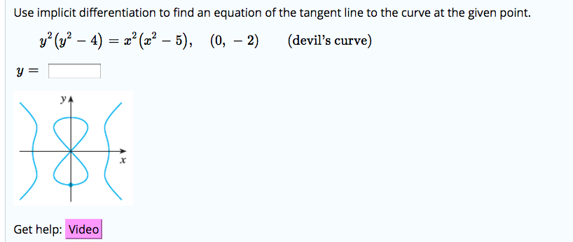Solved Use implicit differentiation to find an equation of | Chegg.com