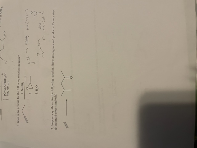 6. What is the product for the following reaction | Chegg.com