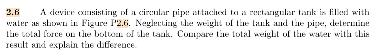 Solved Level of water Figure P2.6 2.6 A device consisting | Chegg.com