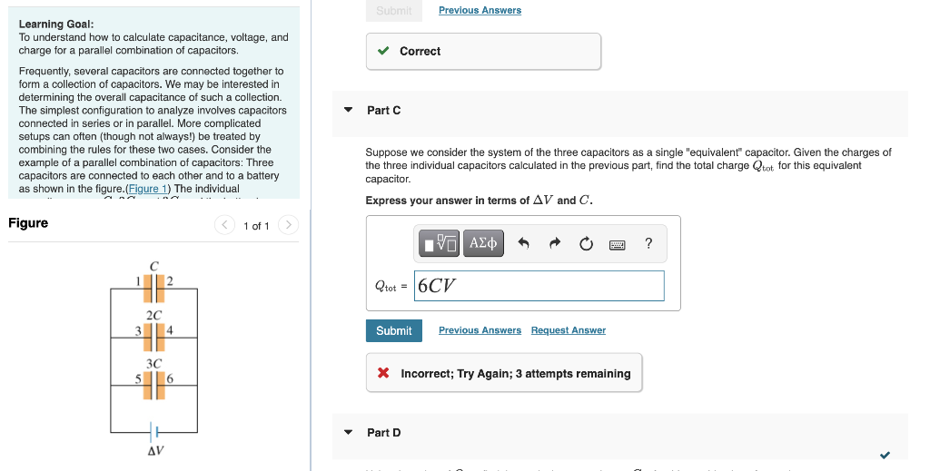 Solved Submit Previous Answers Correct Learning Goal: To | Chegg.com