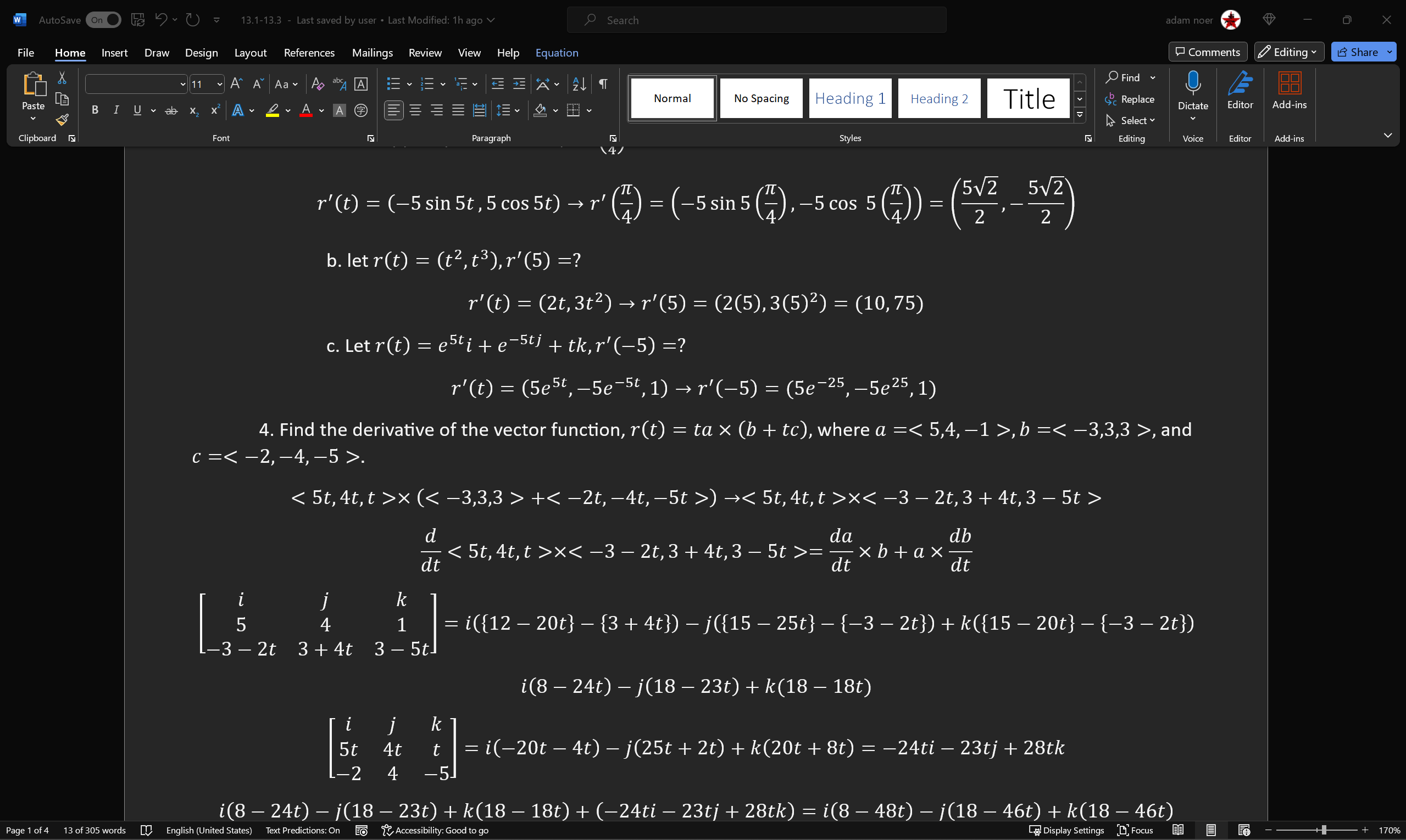 Solved Find the derivative of the vector function, | Chegg.com