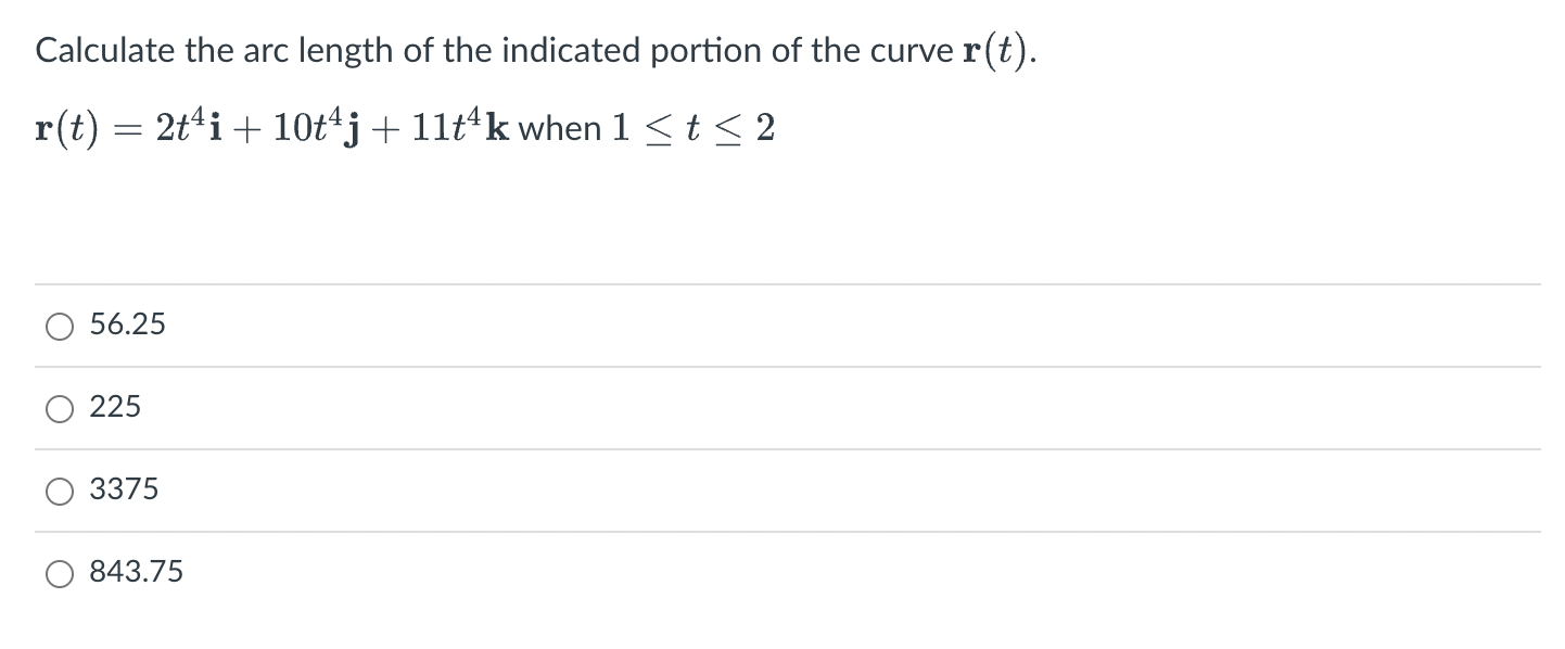 Solved Calculate the arc length of the indicated portion of | Chegg.com
