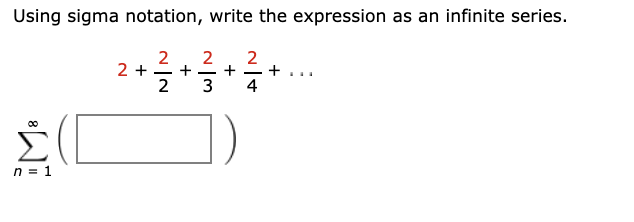 Solved Using sigma notation, write the expression as an | Chegg.com