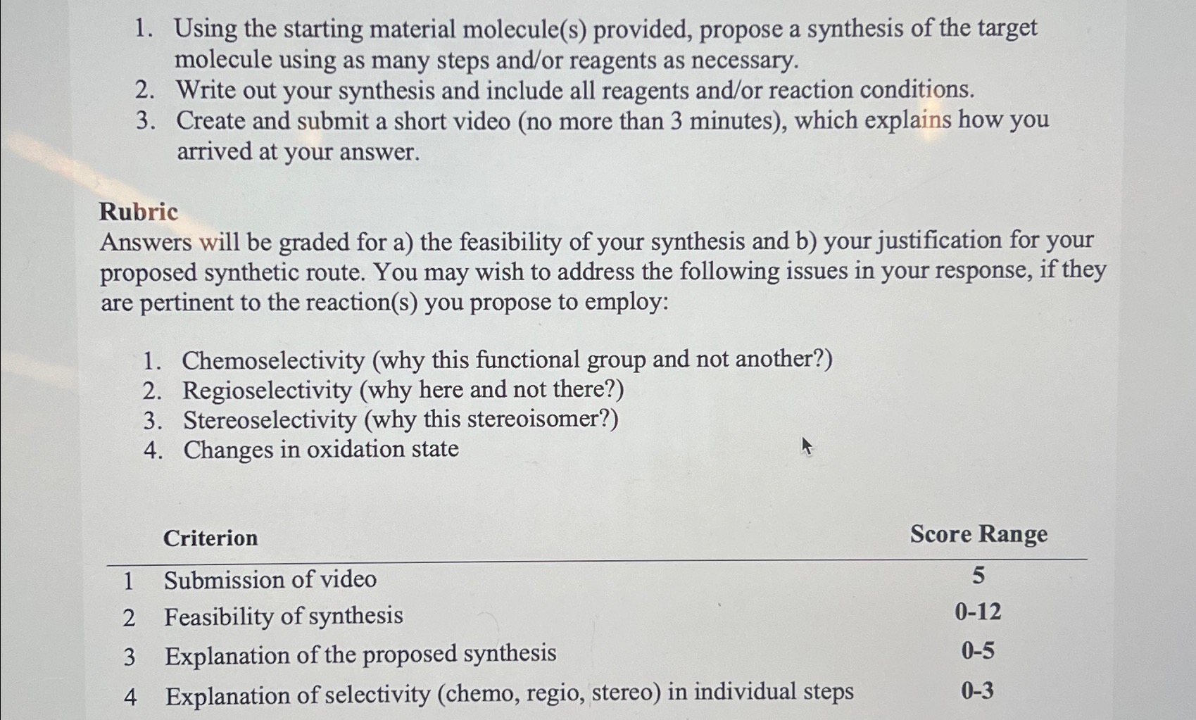 Solved Propose a synthesis of the target molecule from the | Chegg.com