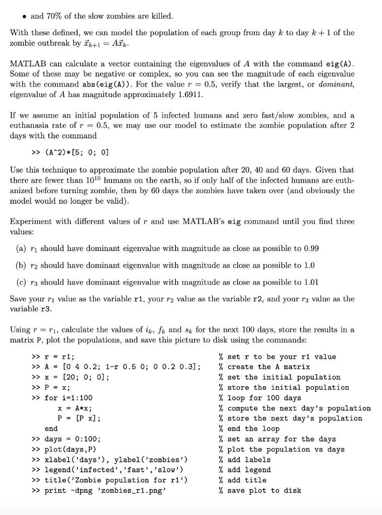 Solved 5. MATLAB: Eigenvalues and eigenvectors are crucial | Chegg.com