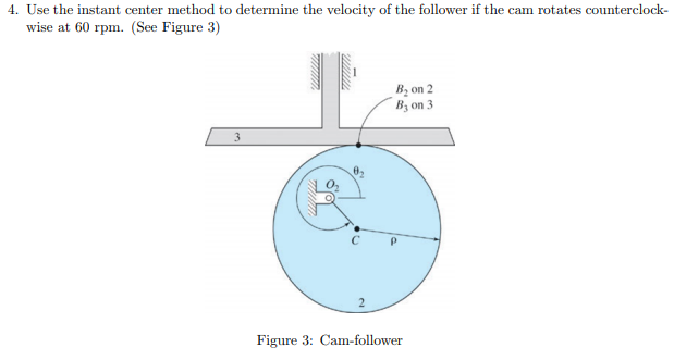 4. Use the instant center method to determine the | Chegg.com