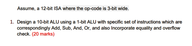 Solved Assume, a 12-bit ISA where the op-code is 3-bit wide. | Chegg.com