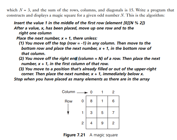 Solved 15. (Computation) A magic square is a square of | Chegg.com
