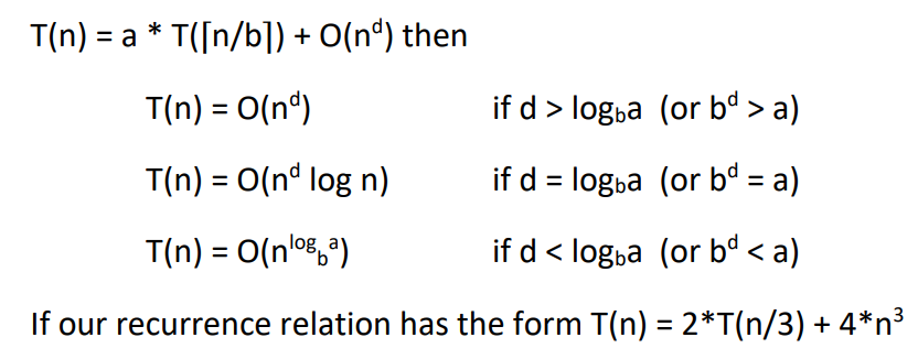 Solved The Master Theorem states that if your recurrence | Chegg.com