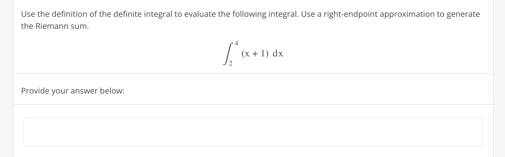 Solved Use the definition of the definite integral to | Chegg.com