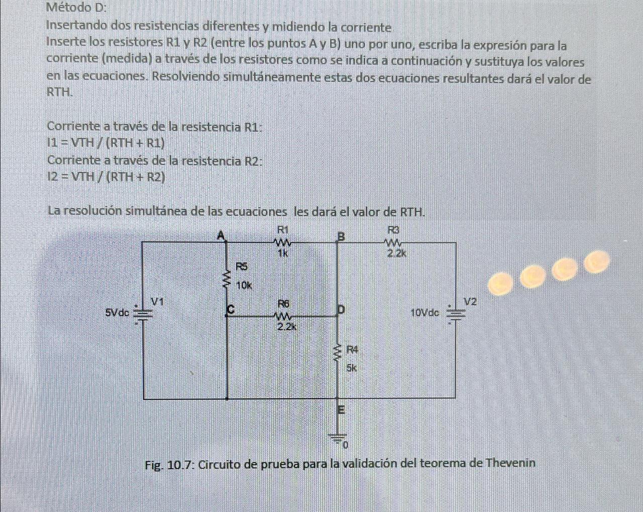 Solved Method 1 Calculation and measurement of RTH) There | Chegg.com
