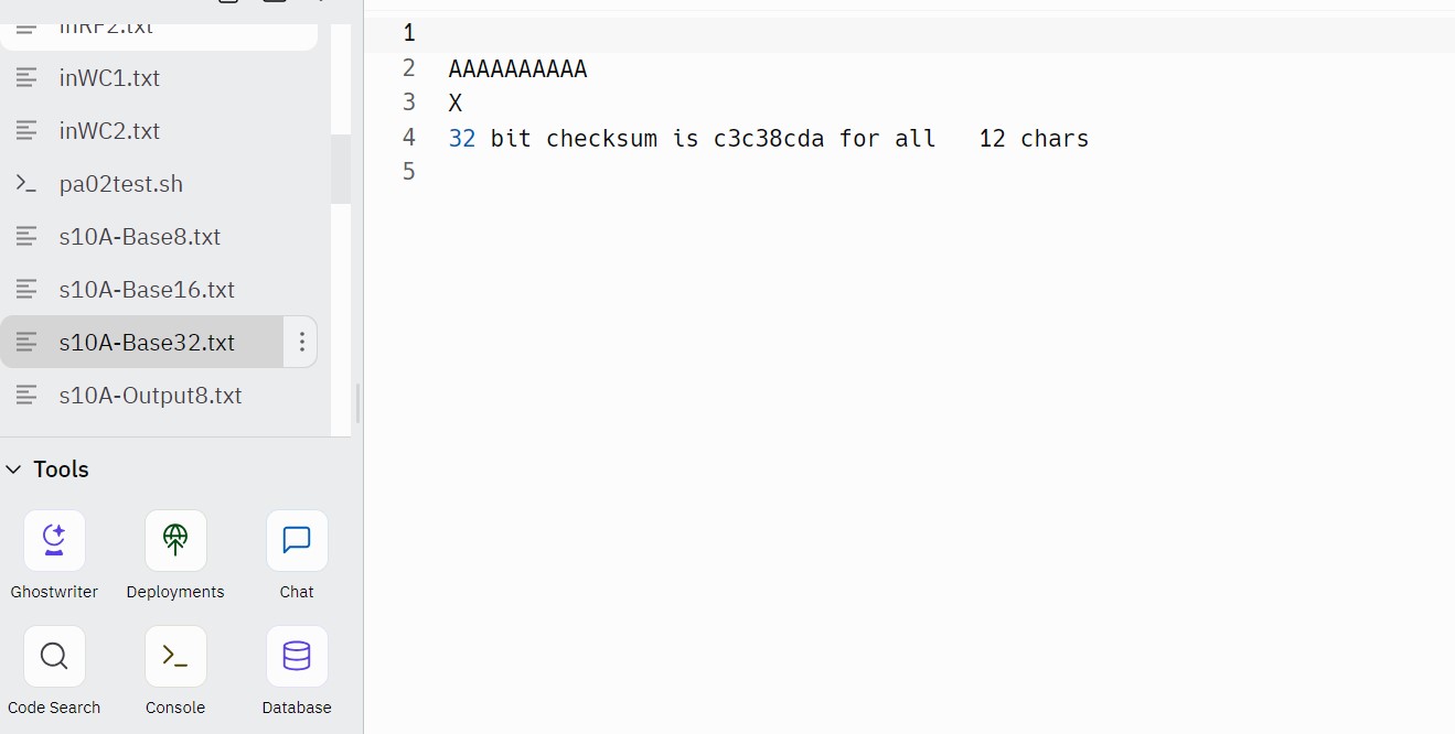 How Is The Professor Getting The Outputs Checksum 4335