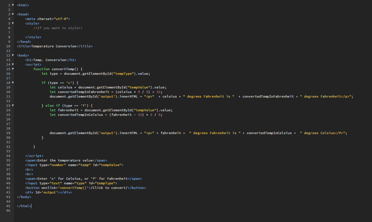 Solved 4.17 IF Lab - Temperature Conversion Use the provided | Chegg.com