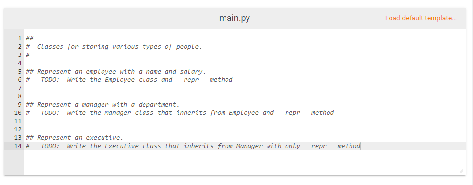 Solved 10.4 LAB: Employee (Writing superclass and | Chegg.com