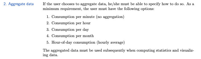 Solved = Data aggregation function Interface function | Chegg.com