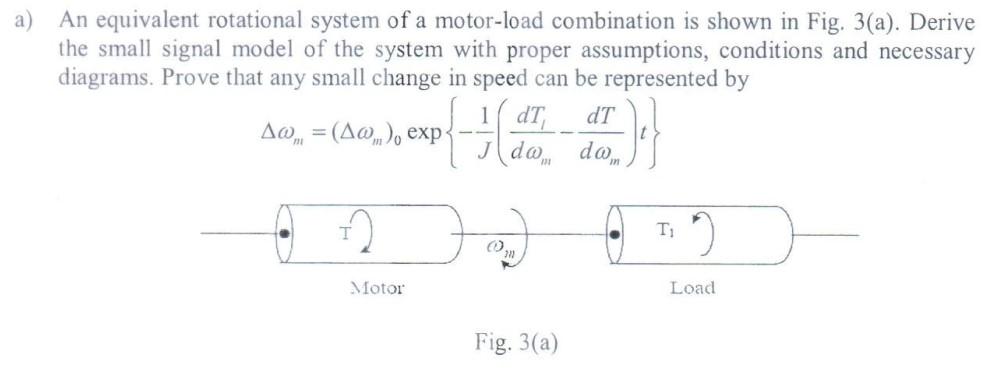 Solved a An equivalent rotational system of a motor-load | Chegg.com