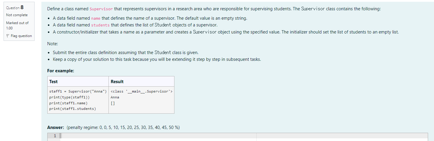 Solved Define a class named Student which represents | Chegg.com