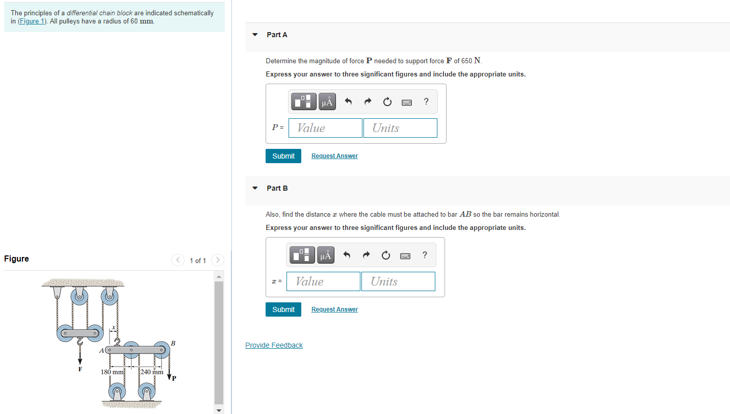Solved The principles of a differential chain block are | Chegg.com